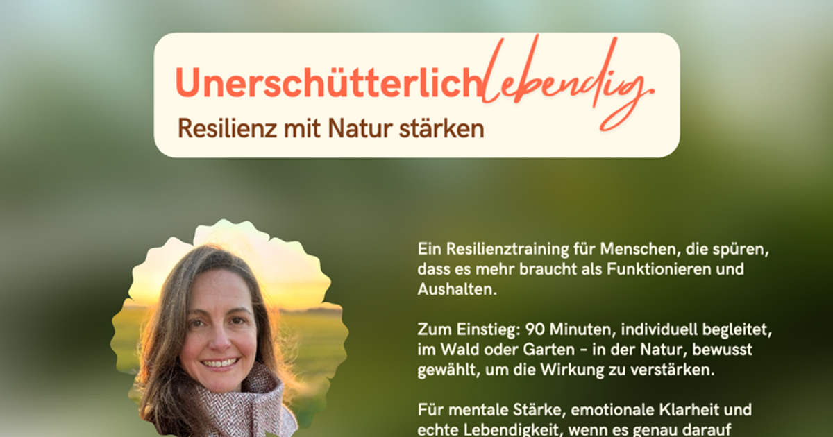 Resilienztraining in der Natur